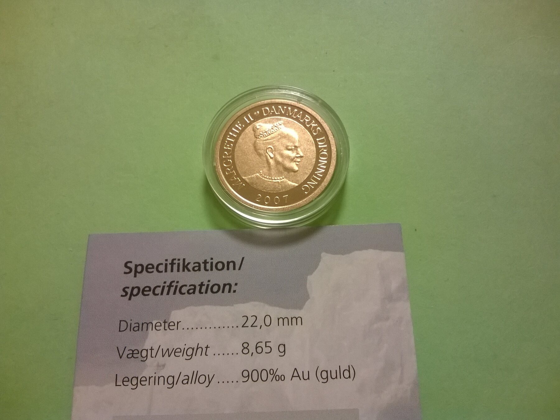 Greenland, Denmark 1000 Kroner 2007 Only Greenland gold coin by Royal ...