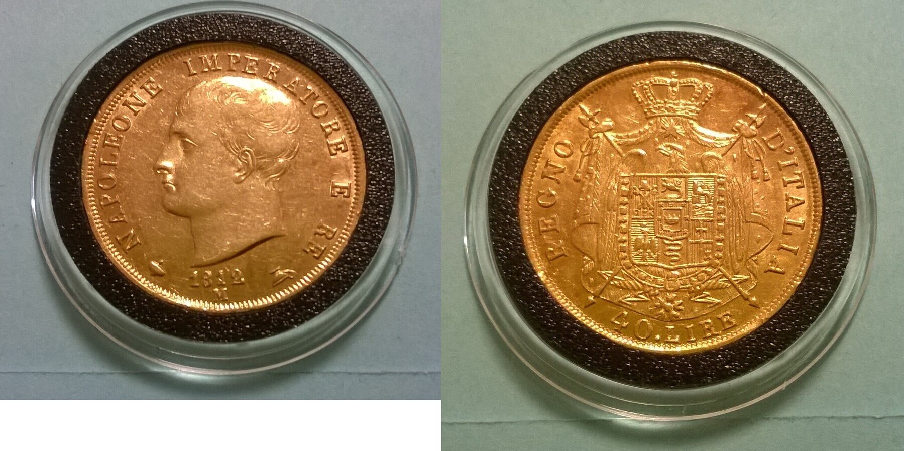 Italy, Italien 1812 Napoleon, Italy, 40 Lire, rare gold coin. VF | MA-Shops