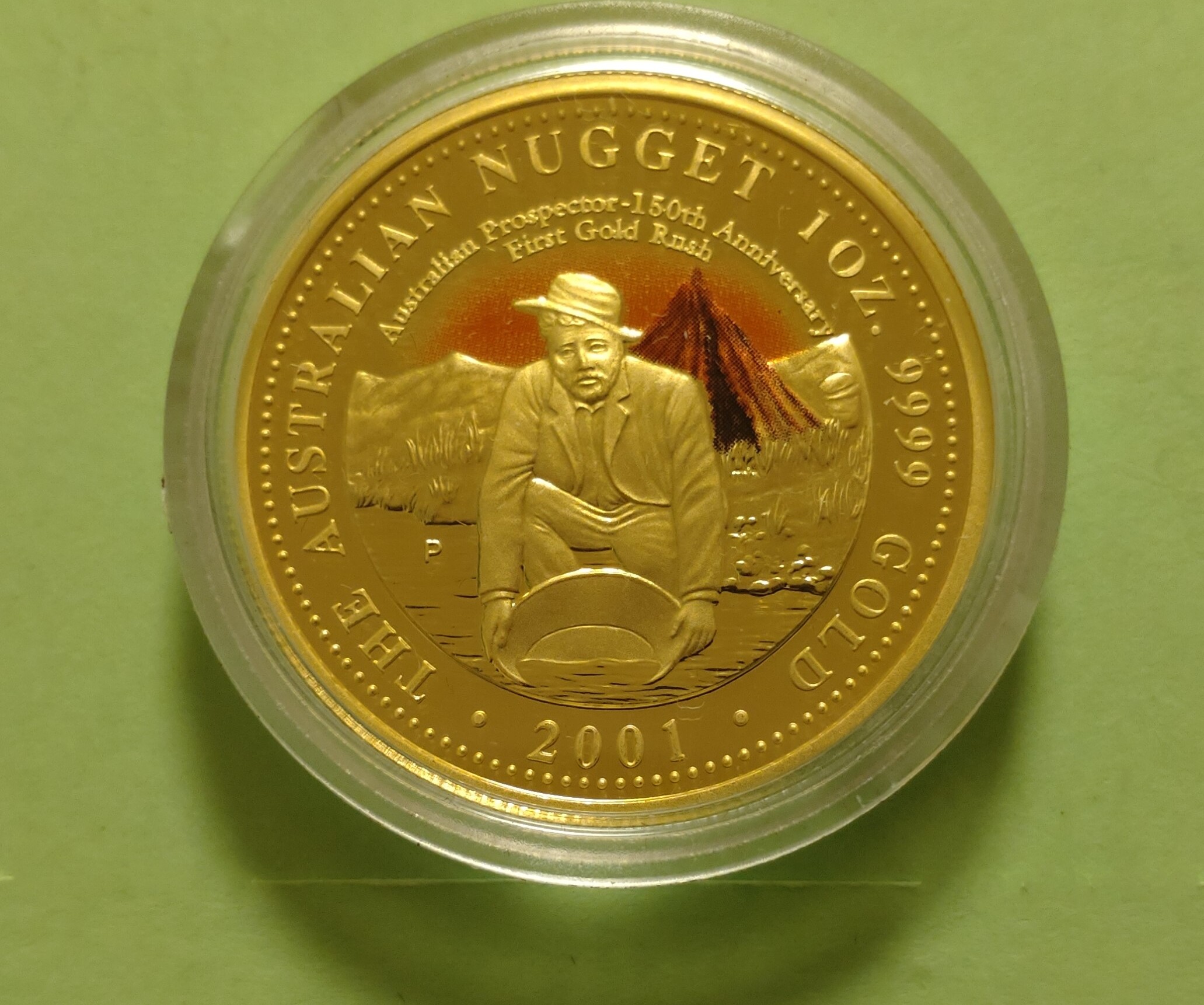 100 Dollars 2001 Australia Nugget - Prospector series, 1 oz 9999 Gold ...
