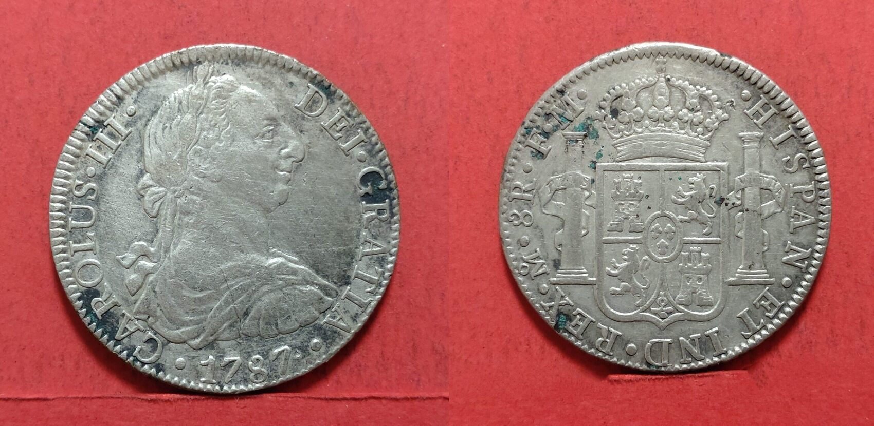 Mexico 8 Reales 1787 Spanish Colony, Carlos III Sehr Schön | MA-Shops