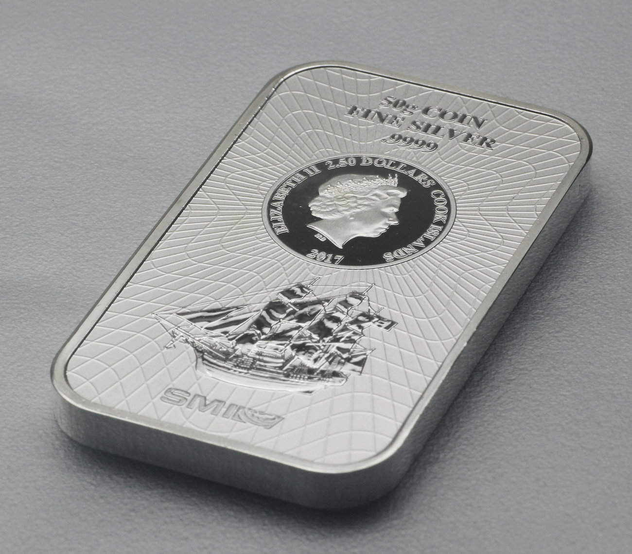 2,5 CID 2018 Cook Islands New Generation Münzbarren Silberbarren Bounty ...