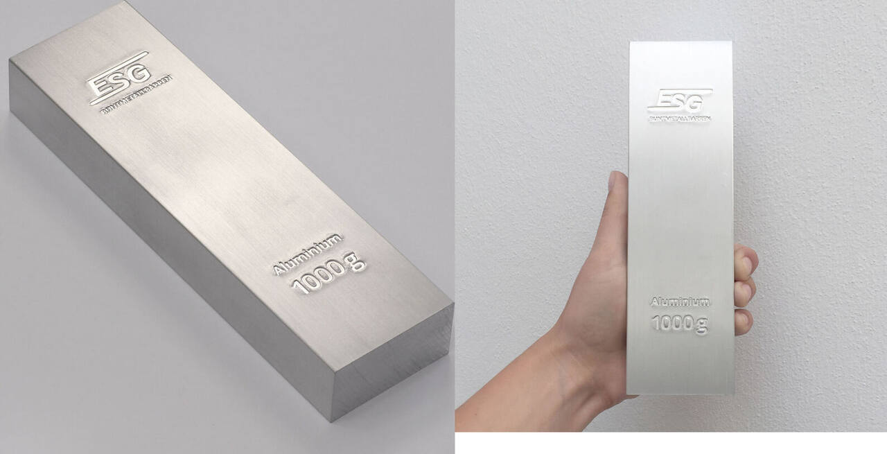 Deutschland 2024 ESG Aluminium Aluminum Alu Barren 1 Kg 1000 Gramm 995 ...