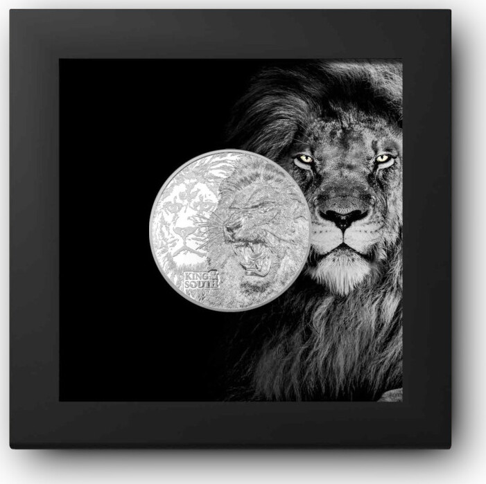 Cook Islands 5 Dollar Silber King of the South - Lion 1 oz PP - Ultra ...