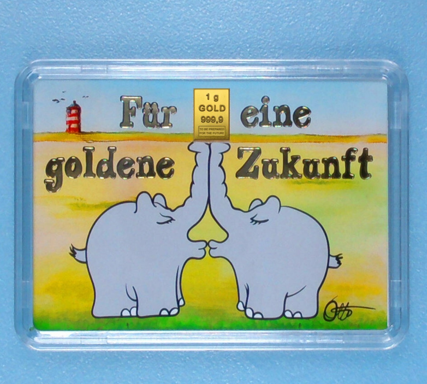 Schweiz 2023 Valcambi Ottifant Otto Waalkes 1 Gramm 999.9 Goldbarren ...