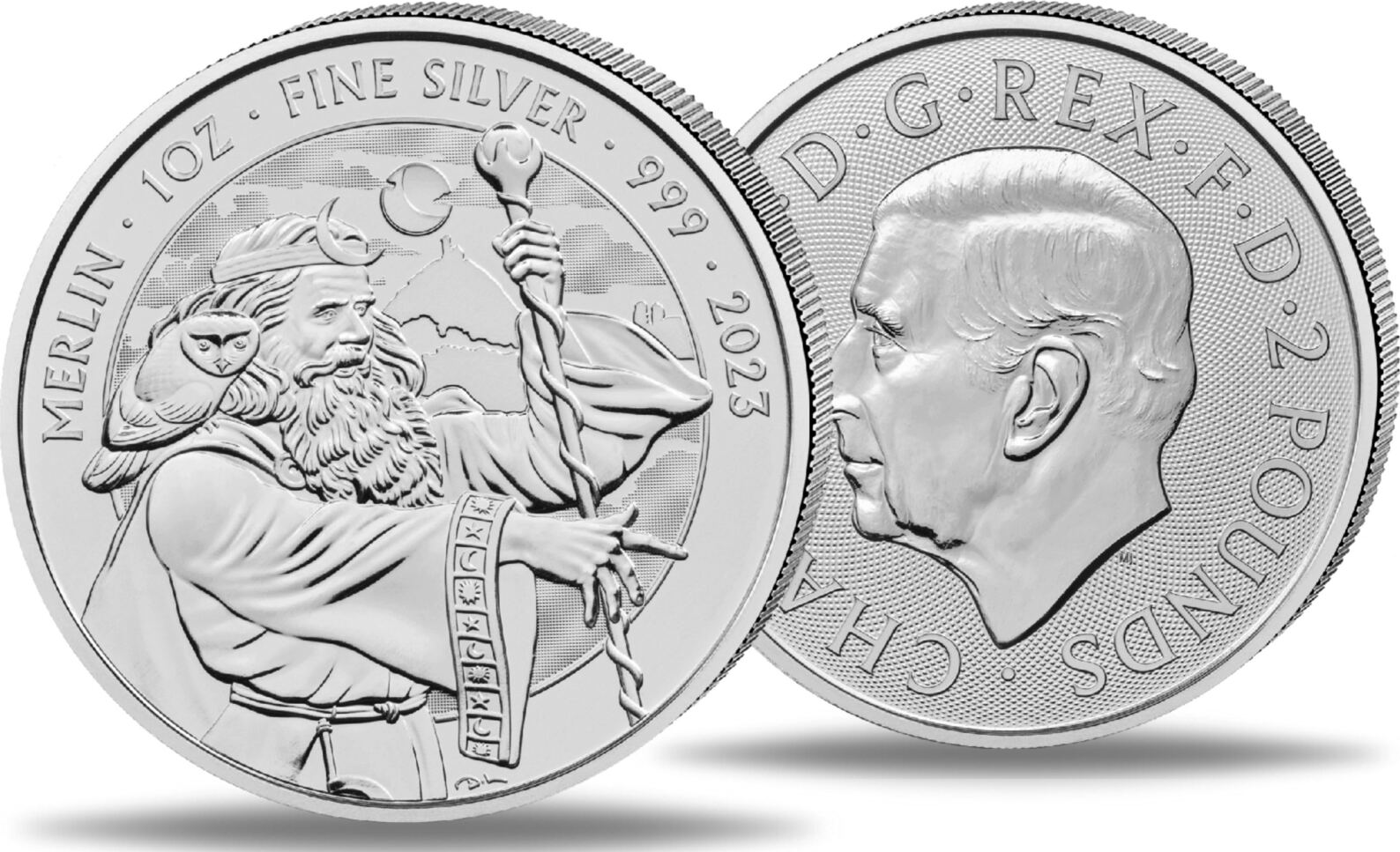 Gro?britannien 2 GBP Royal Mint Myths & Legends Merlin 2023 1 oz 999 ...