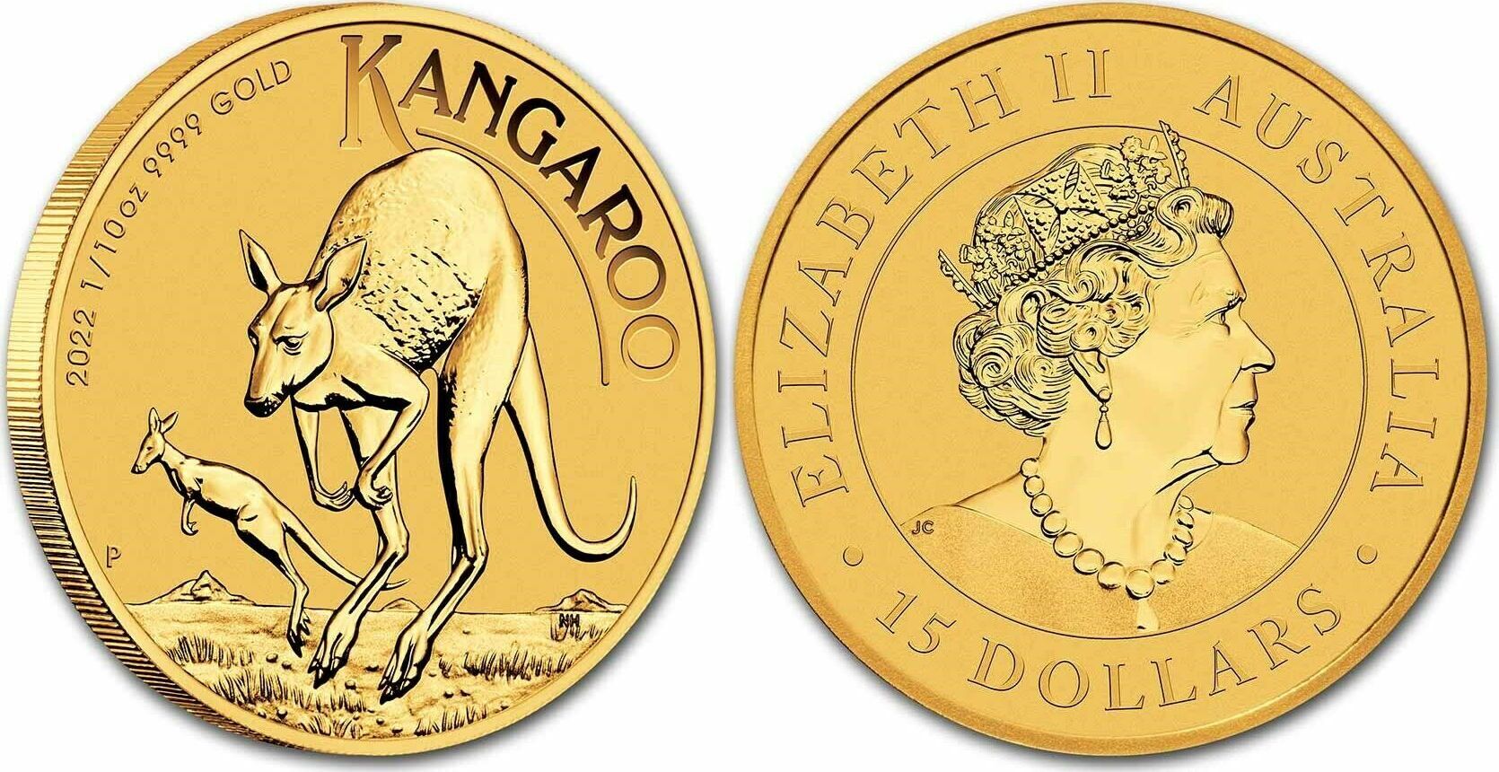 15 Dollar Australien Perth Mint K nguru Kangaroo 2022 1 10 Oz 999