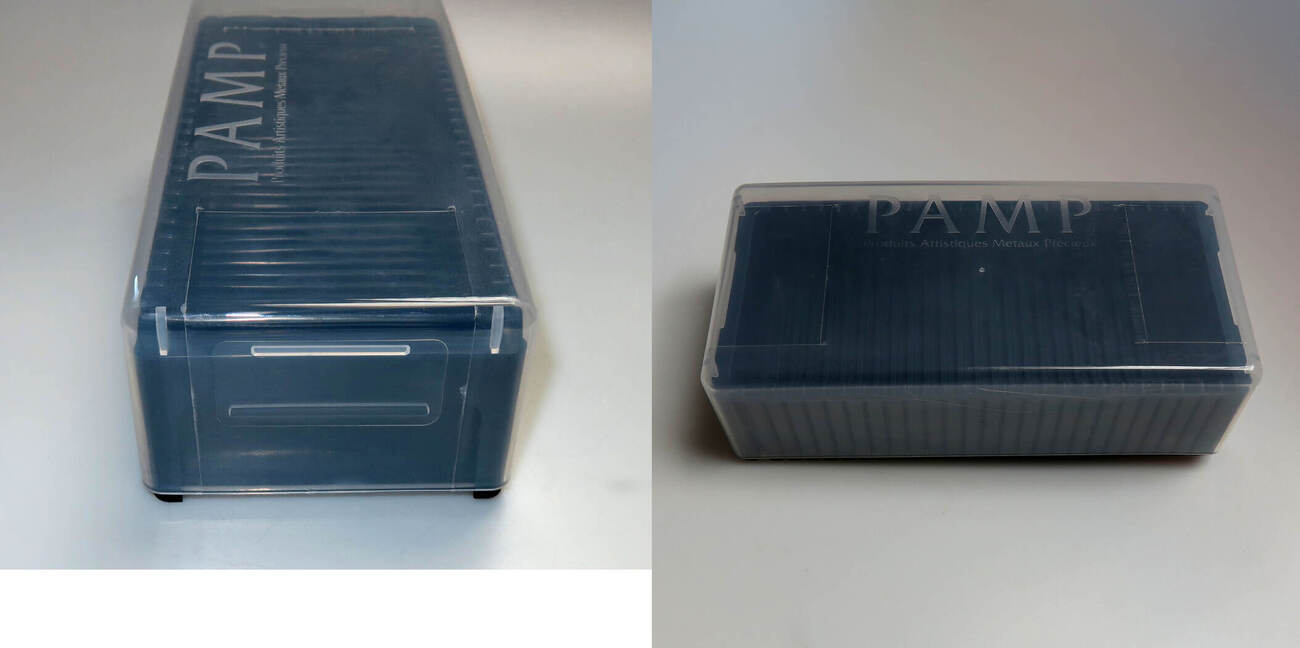 Schweiz Masterbox Pamp Suisse Universal Box für 25 Barren Leer ...