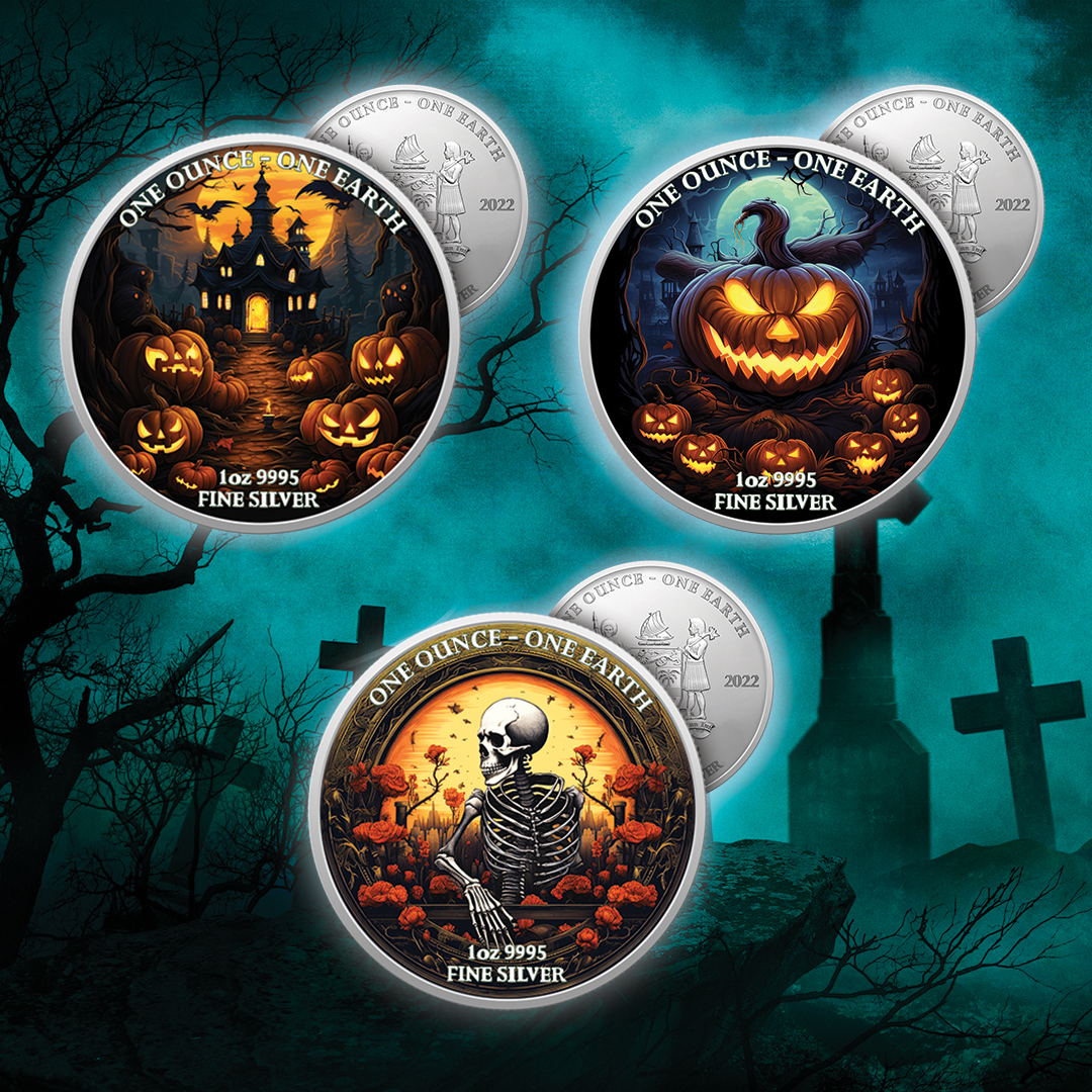 Silbermünze Fiji Earth Halloween 1 oz 2022 Silber 999 Stempelglanz ...