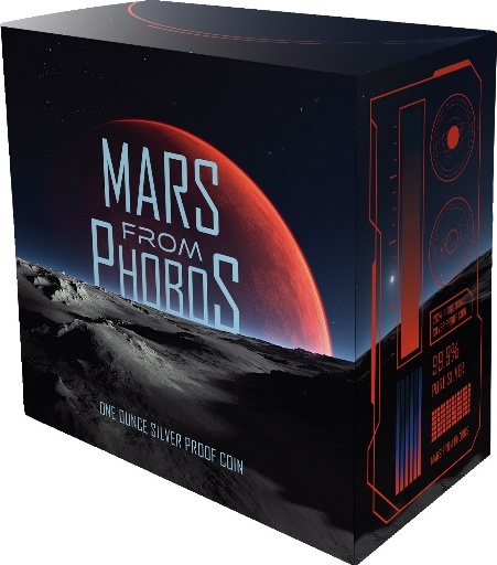 Silbermünze Mars from Phobos 2024 Niue 1 oz 999 Silber Proof Color polierte Platte + Farbe | MA ...