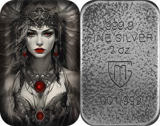 Polen Silberbarren Freya (1.) 2 oz Goddess Gussbarren Silber Germania ...