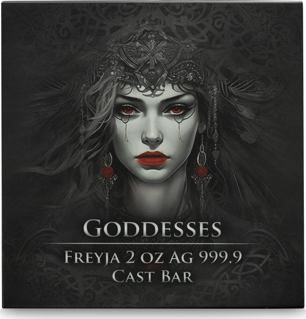 Polen Silberbarren Freya (1.) 2 oz Goddess Gussbarren Silber Germania ...