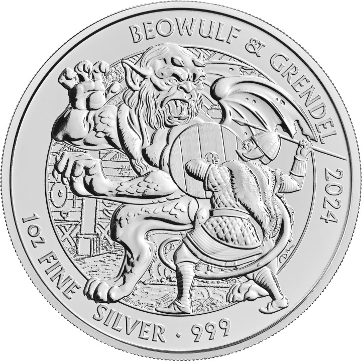 Großbritannien 2 Pounds Royal Mint Myths & Legends Beowulf und Grendel ...
