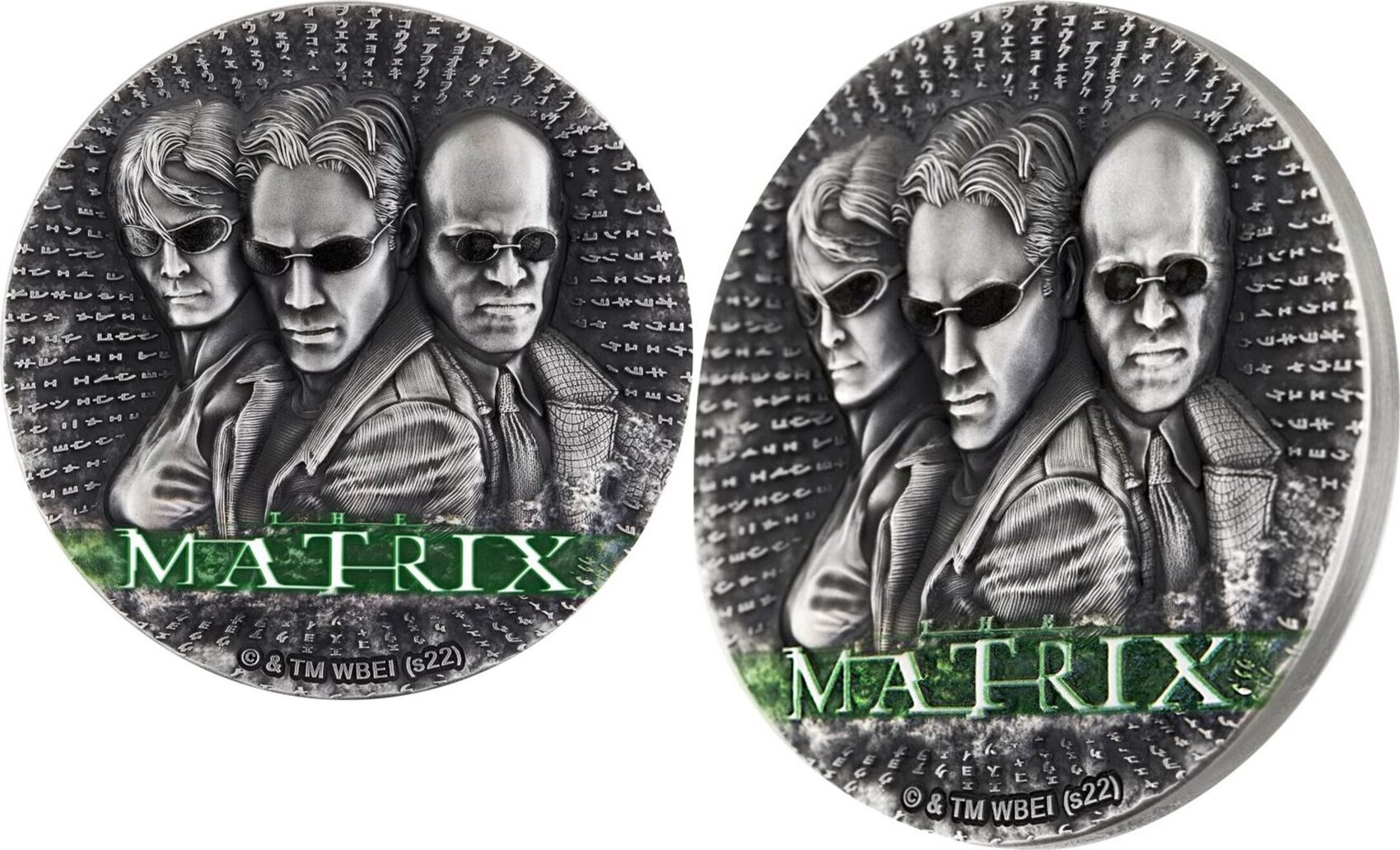 Silbermünze Matrix 2 oz 2022 Niue Antik Silber 999 Ultra High Relief Antik Finish | MA-Shops