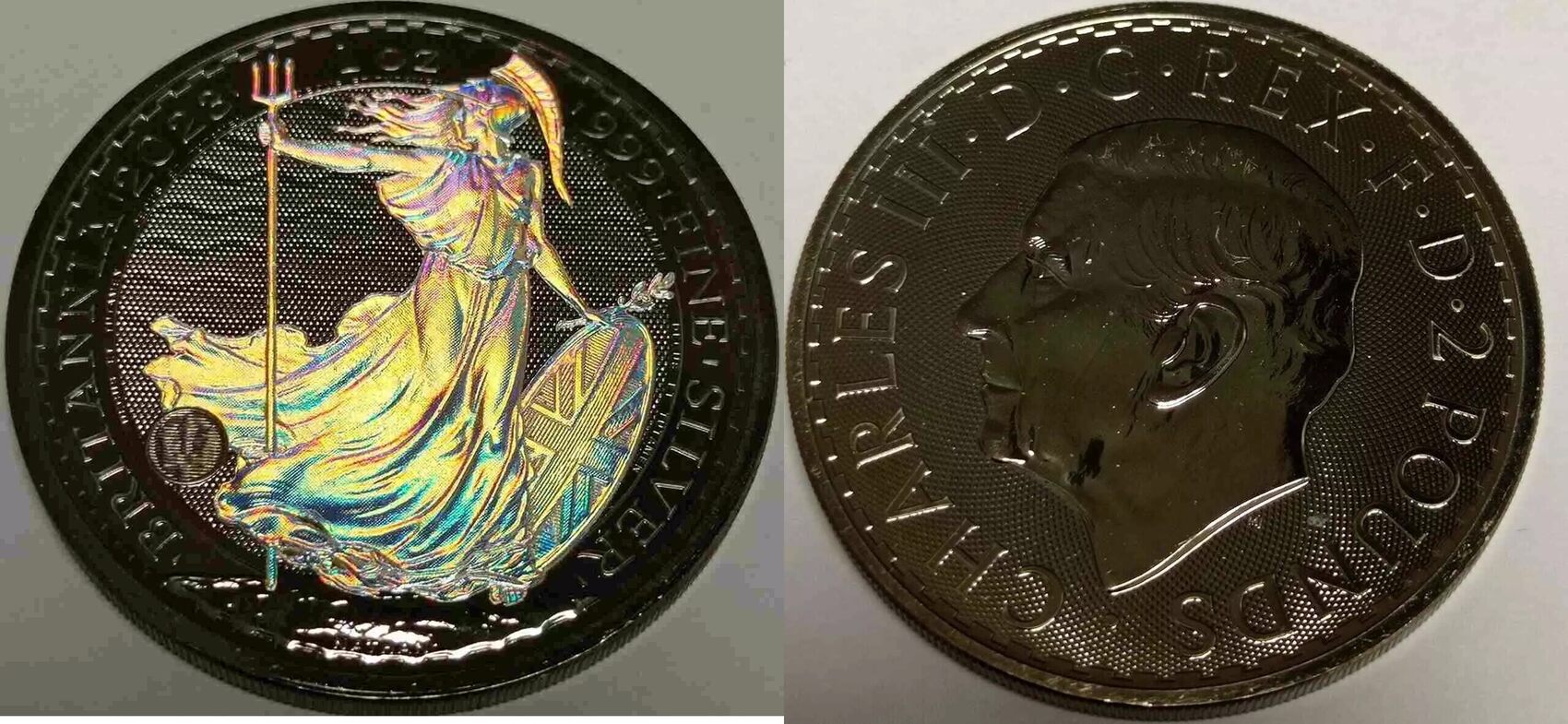 Großbritannien Silbermünze 1 oz Britannia 2024 999 Silber Ruthenium ...