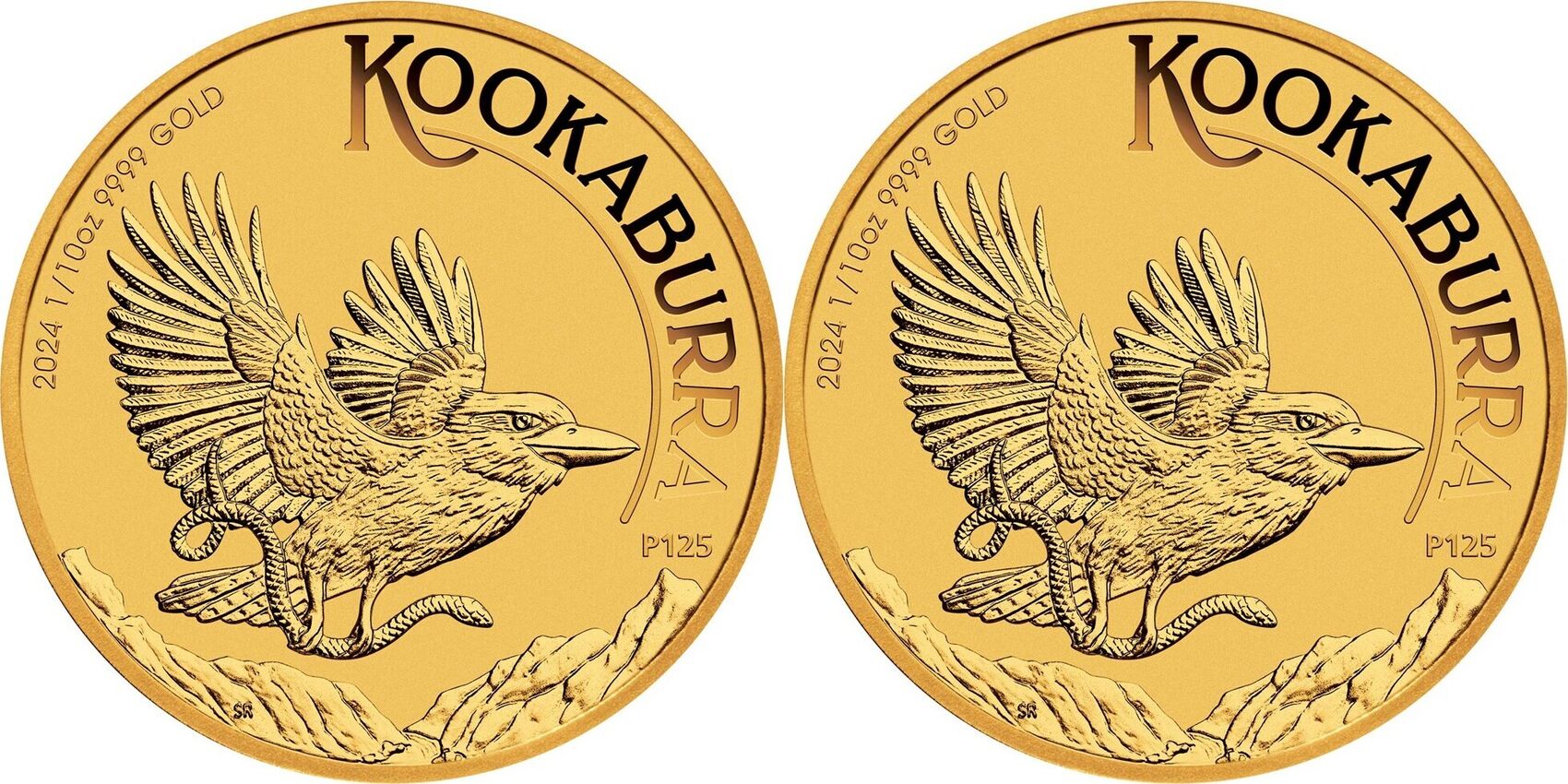 15 AUD Dollar Goldmünze Kookaburra 2024 1/10 oz Perth Mint Australien ...