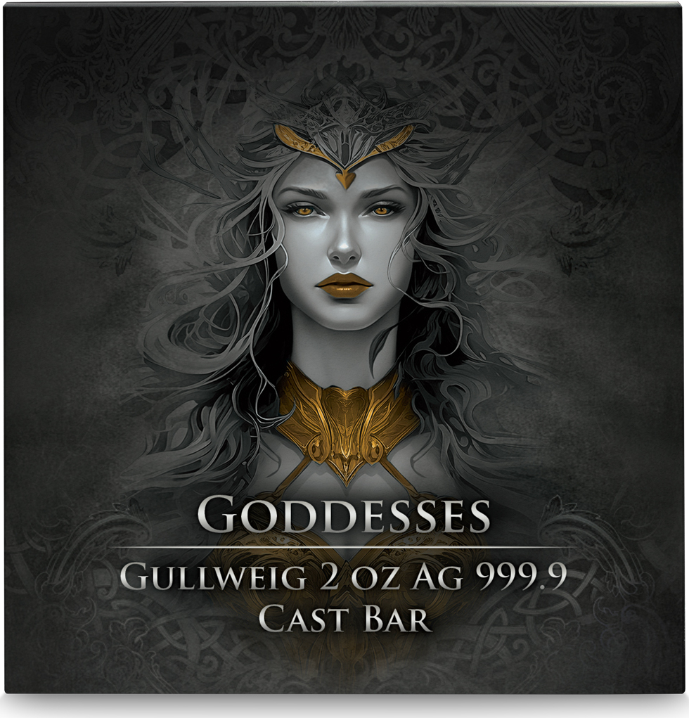 Polen 2024 Silberbarren Gullweig 2 oz Goddess Gussbarren Silber ...