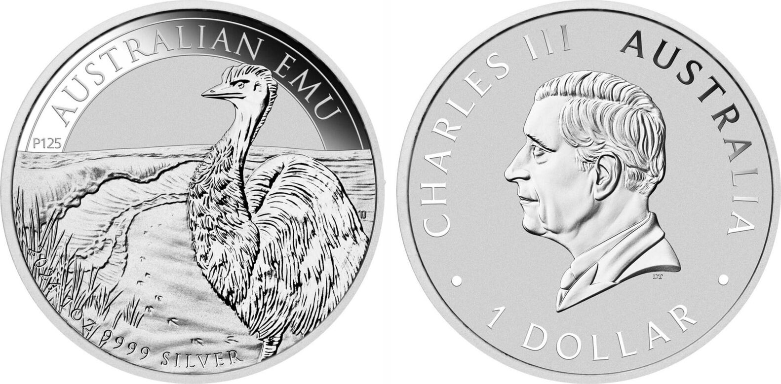 Silbermünze Emu 2024 1oz Australischer Emu Australien 999,9 Silber ...
