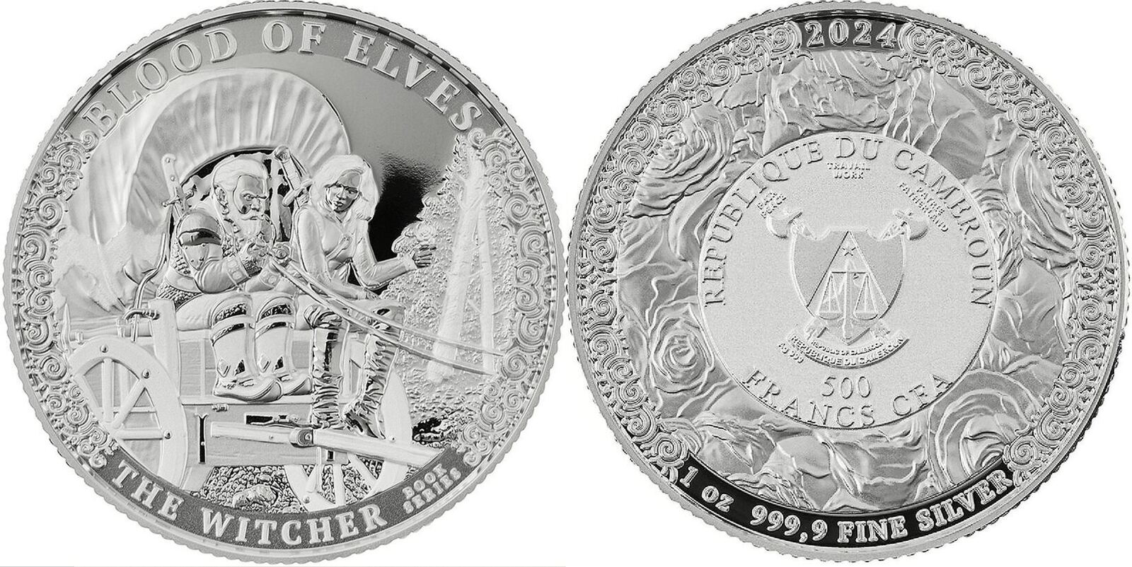 Cameroun 500 Francs CFA 2024 Silbermünze 1 oz Blood of Elves - The ...