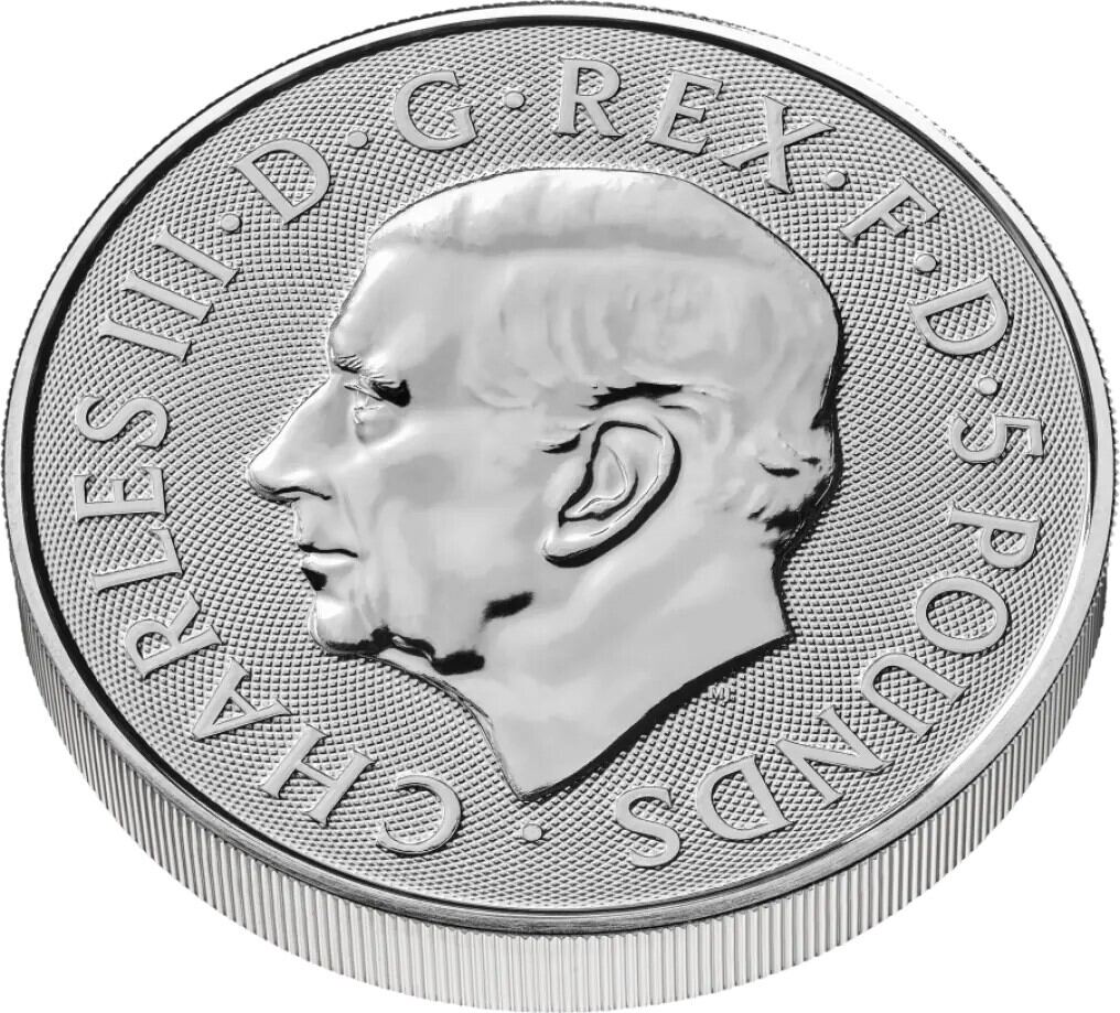 Großbritannien 5 Pfund Silbermünze 2 oz Tudor Beasts - Queens Panther ...