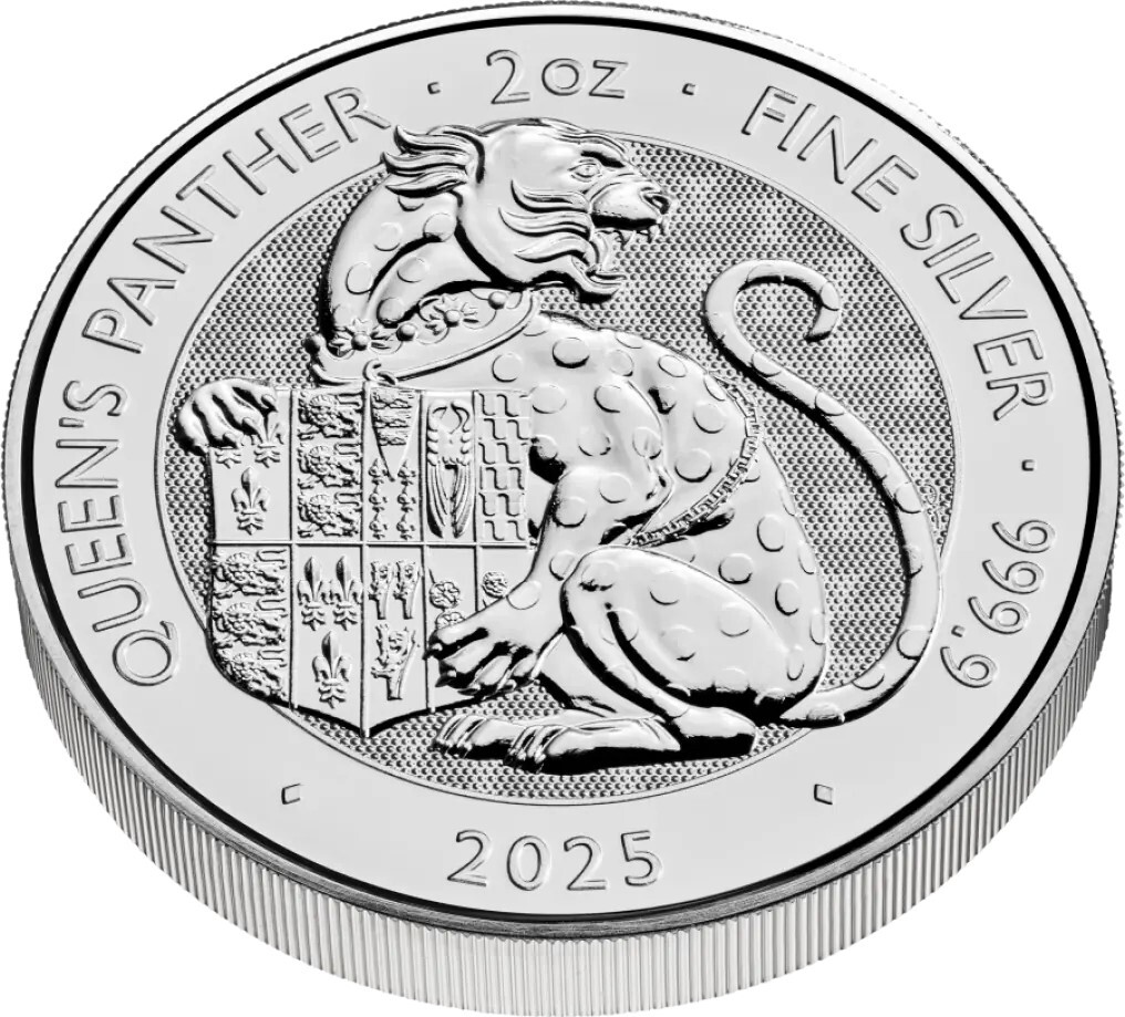 Großbritannien 5 Pfund Silbermünze 2 oz Tudor Beasts - Queens Panther ...