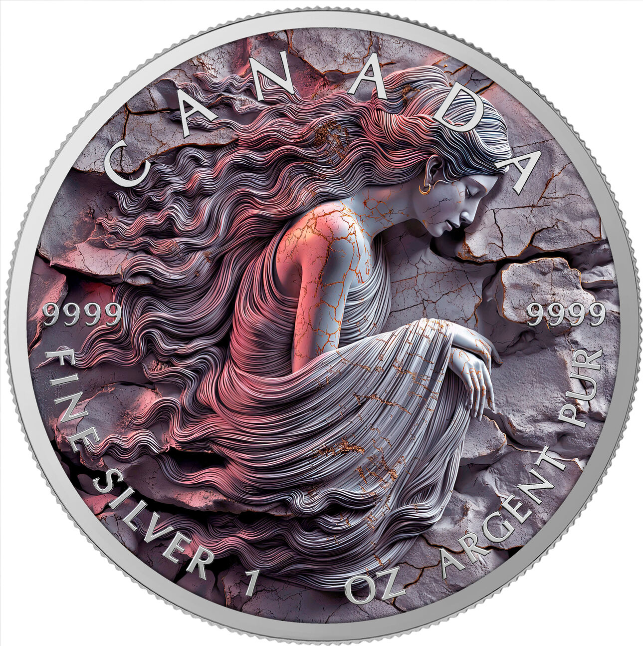 Kanada 5 Kanadische Dollar Silber Medaille Canada 1 oz - Stone Zodiac # ...