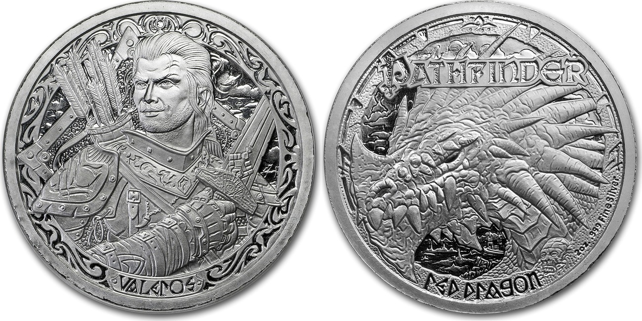 2019 2 oz USA 999 Silber Silver Round Pfadfinder / Pathfinder Valeros ...