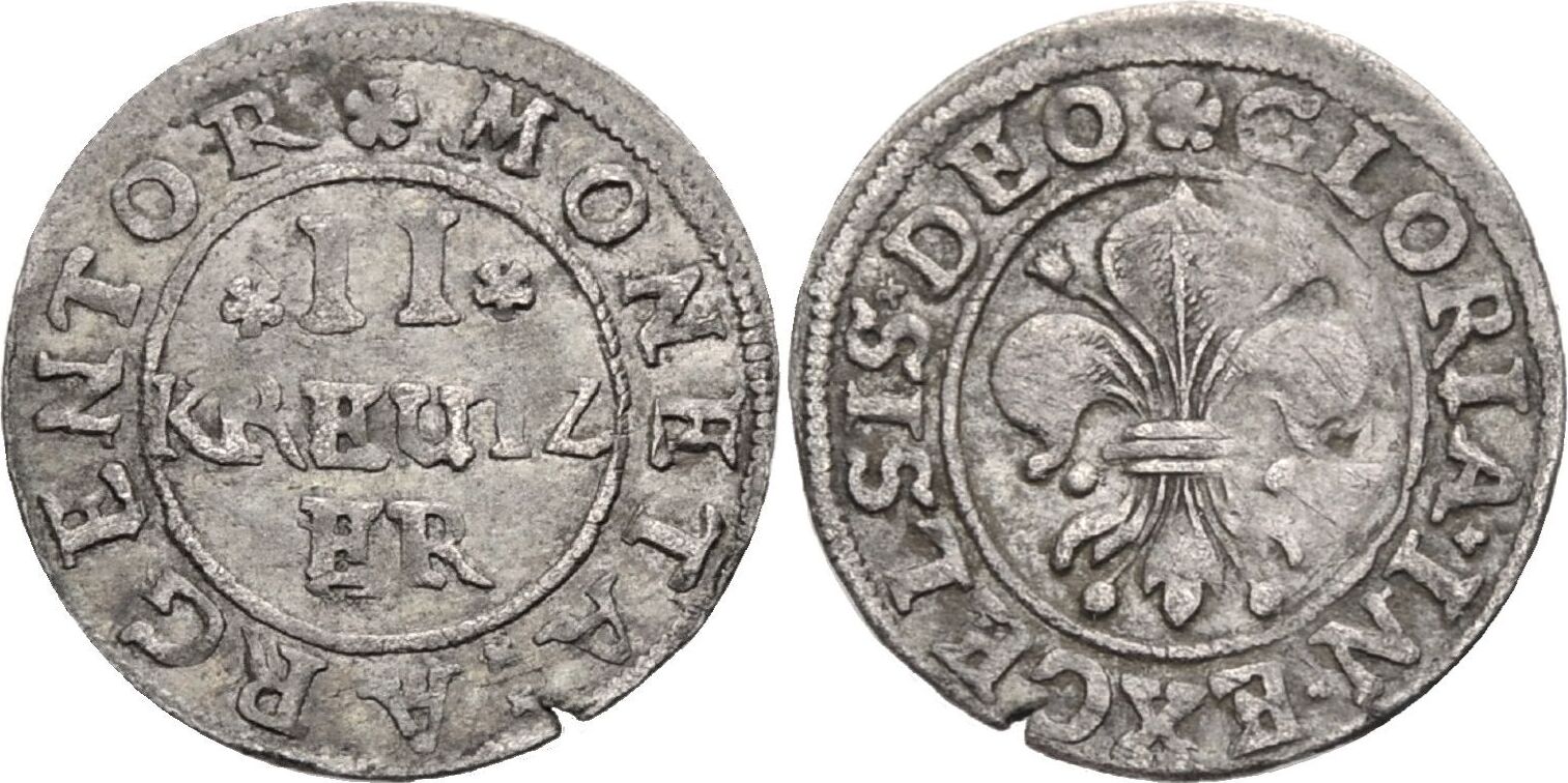 STRASSBURG 2 Kreuzer o. J. Sehr schön | MA-Shops