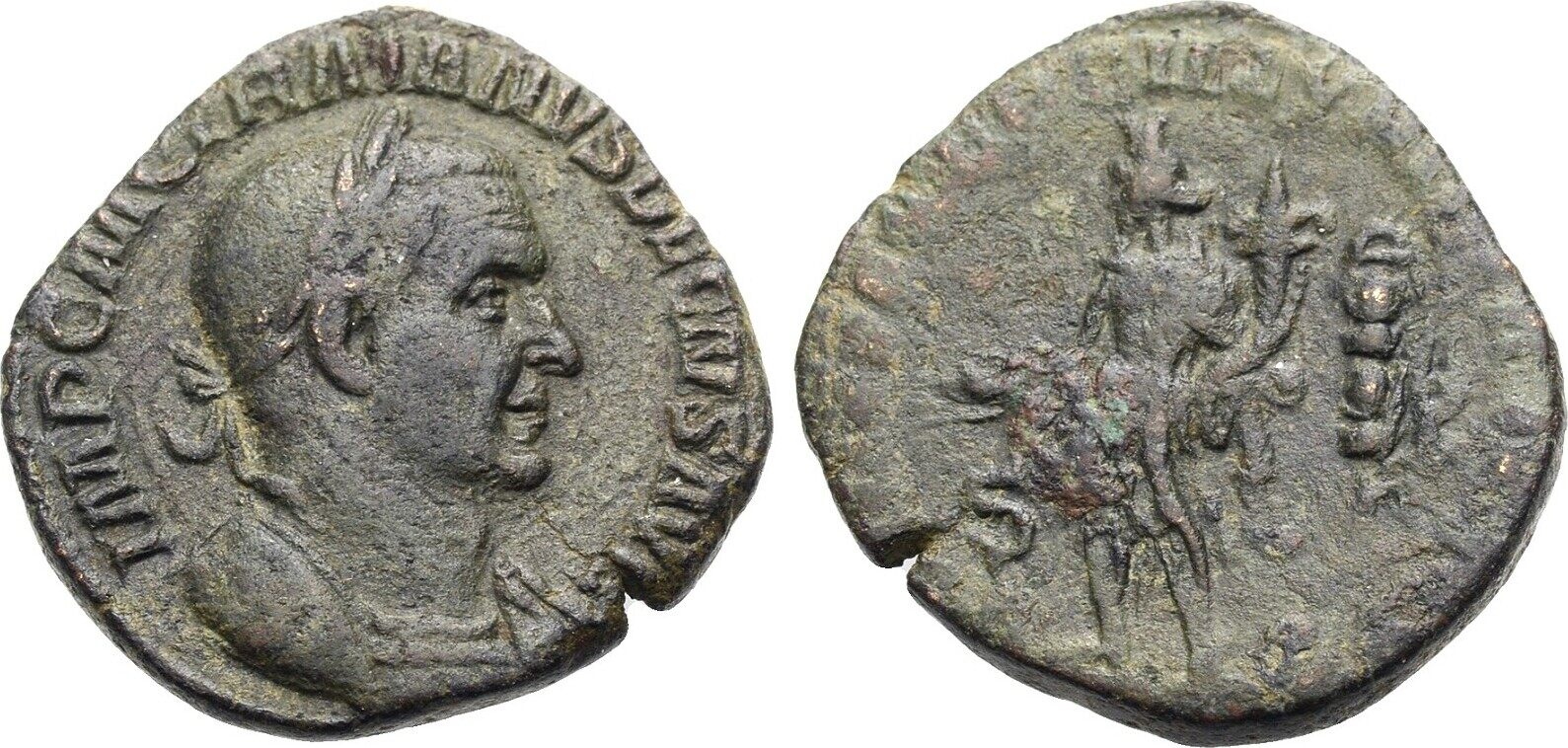 ROM: KAISERZEIT AE Sesterz 249-251 TRAIANUS DECIUS Sehr schön | MA-Shops