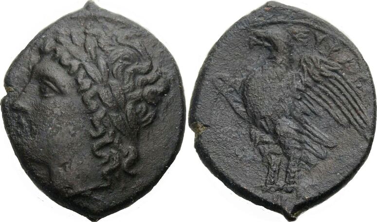 SYRAKUS Bronze 289-287 v. Chr. Zeus / Adler Sehr schön | MA-Shops