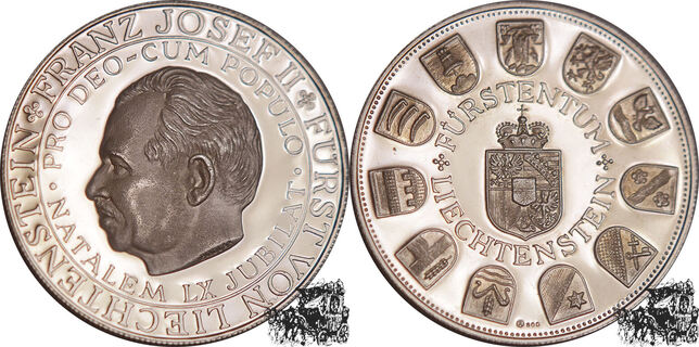 Schweiz 1966 5 Franken 1967 - Heirat Johann Adam. Maria, Liechtenstein PP | MA-Shops