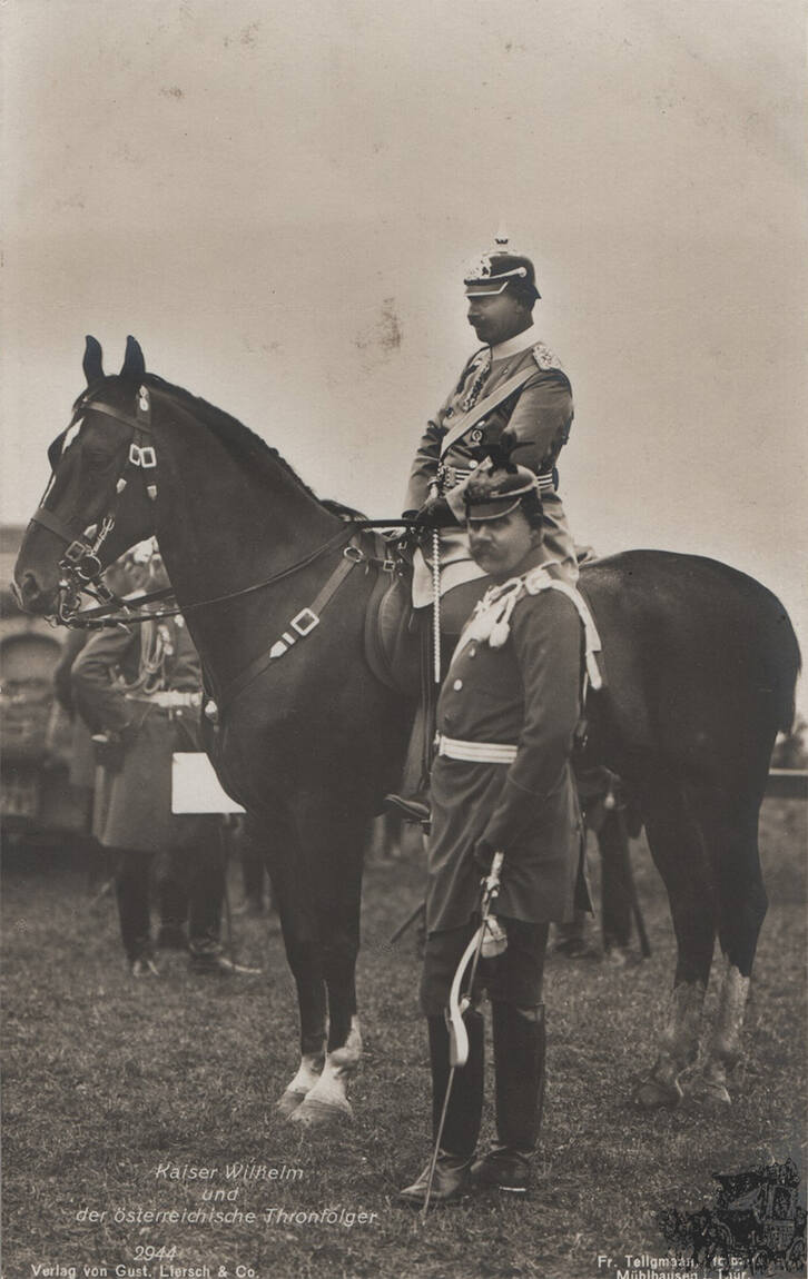 Deutschland Ansichtskarte Kaiser Wilhelm und der österreichische ...