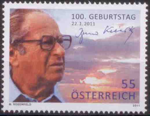 Österreich 2011 o - 0,55 € - 100. Geburtstag von Bruno Kreisky | MA-Shops