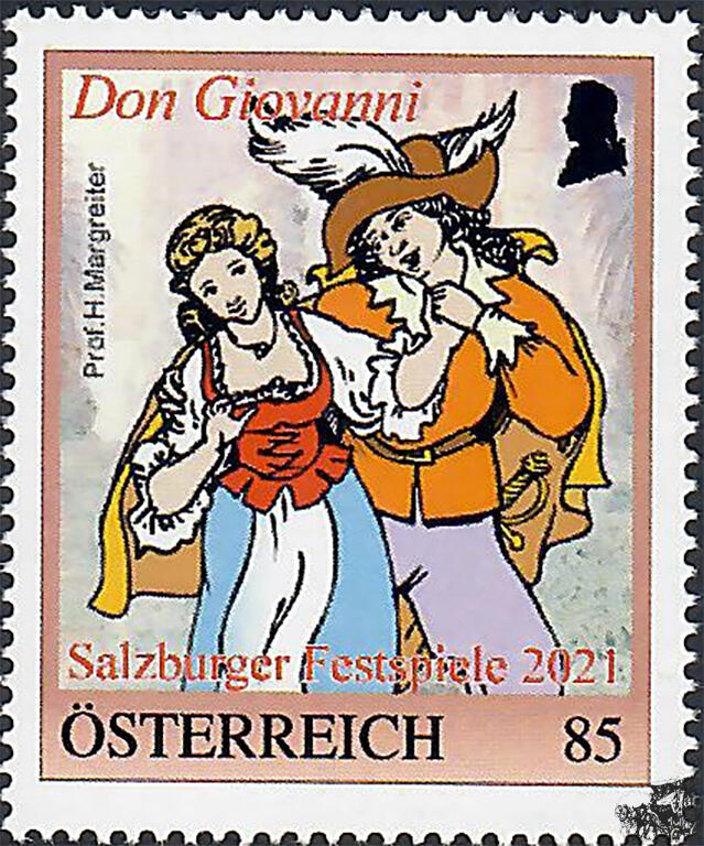 Österreich Salzburger Festspiele 2021 - €0,85 - personalisierte Marke ...