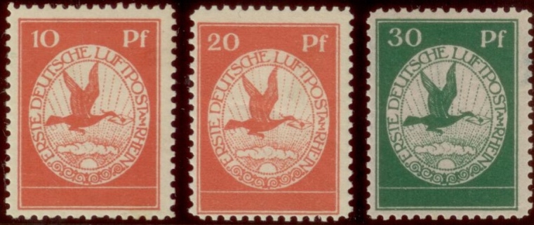 Deutsches Reich, Flugpost Nr.I-III * | MA-Shops