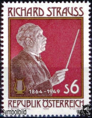 Österreich ** 1989 - 6 S - 125. Geburtstag von Richard Strauss | MA-Shops