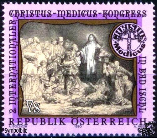 Österreich ** 1990 - 7 S - 2. Int. Christus Medicus-Kongress in Bad ...