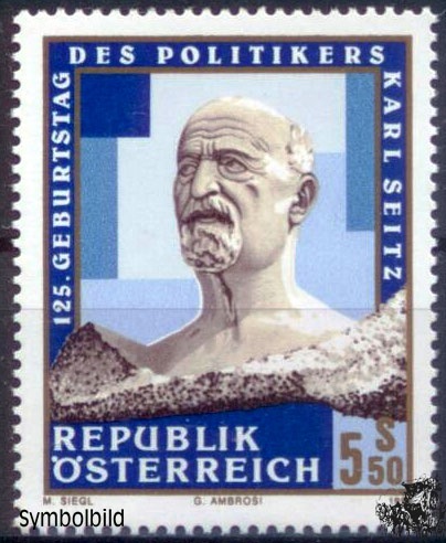 Österreich ** 1994 - 5,50 S - 125. Geburtstag von Karl Seitz | MA-Shops