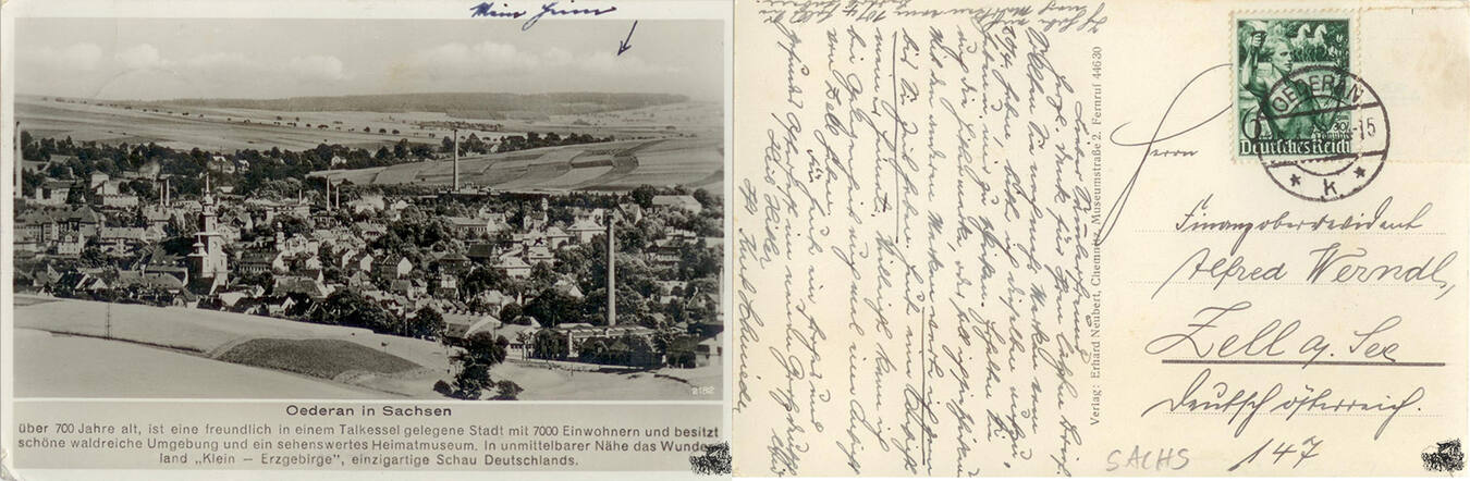 Deutschland Ansichtskarte Oederan in Sachsen | MA-Shops