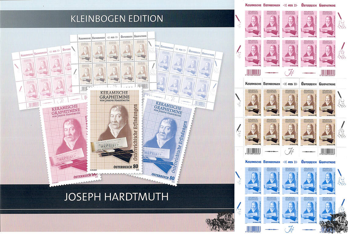 Österreich Keramische Graphitmine - Joseph Hardtmuth, Kleinbogen ...