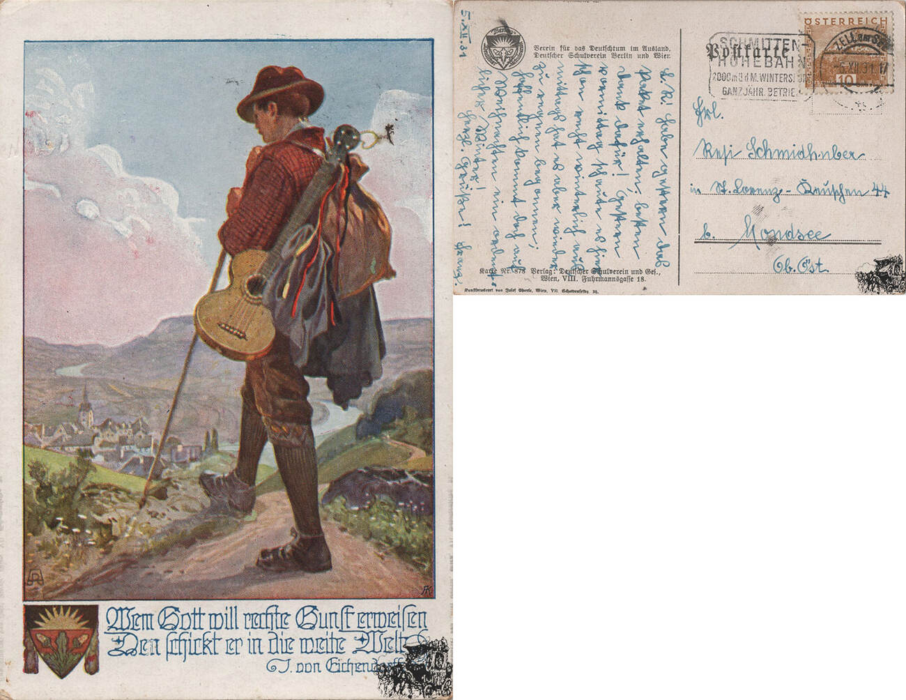 Deutschland Ansichtskarte Wem Gott will rechte Gunst erweisen | MA-Shops