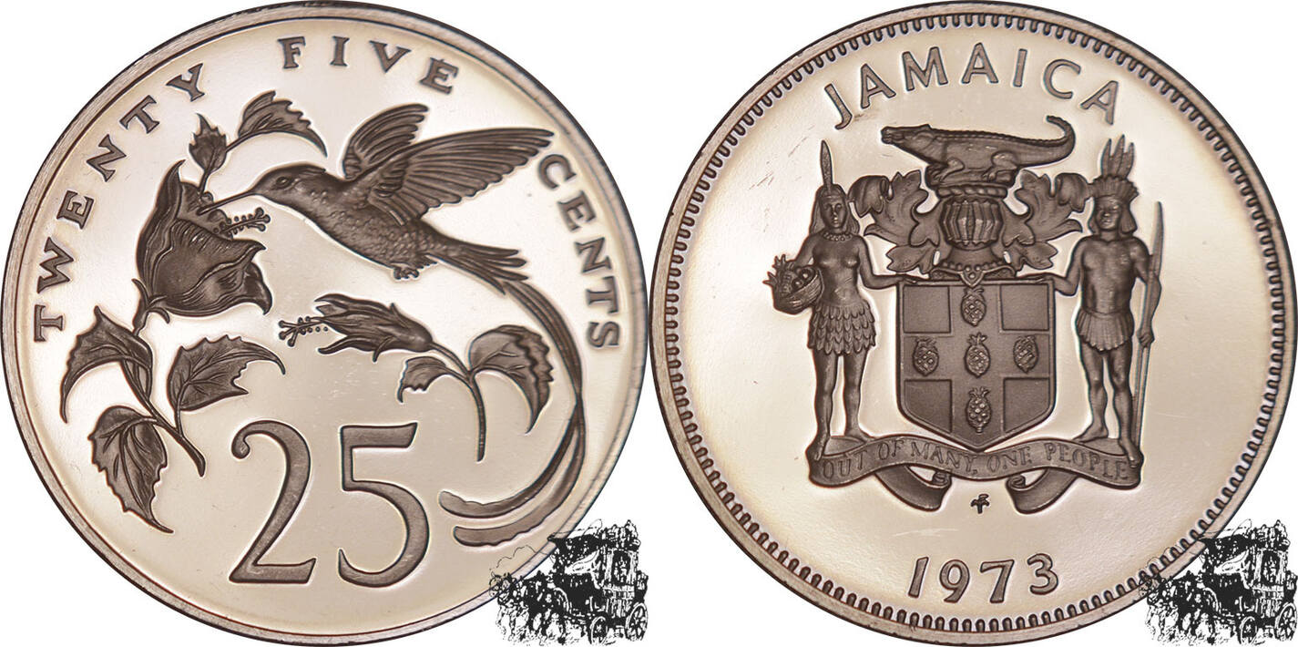 25 Pence 1973 - Kolibri PP | MA-Shops