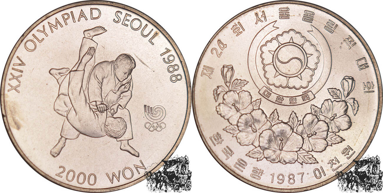 2000 Won 1987 - Tae Kwon Do f.stplfr. | MA-Shops