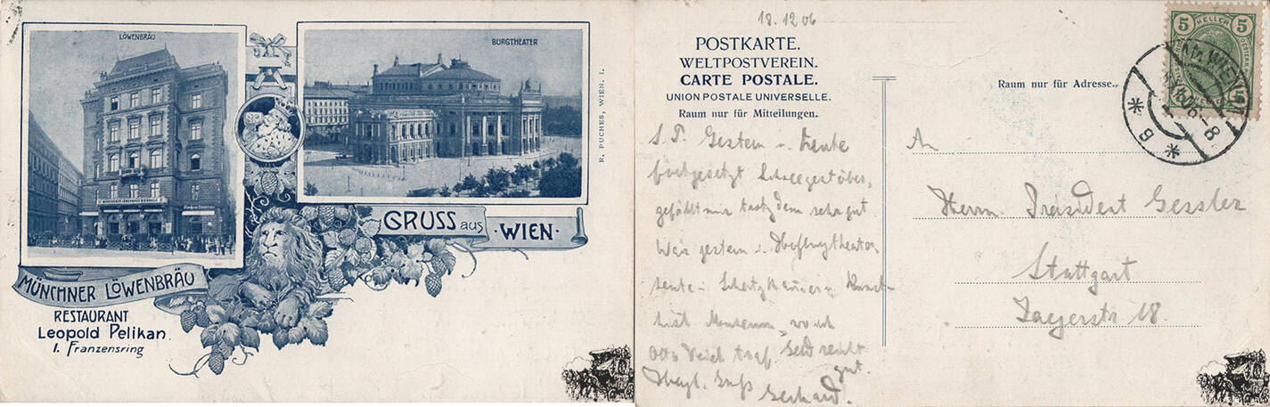 Österreich Ansichtskarte Gruss aus Wien | MA-Shops