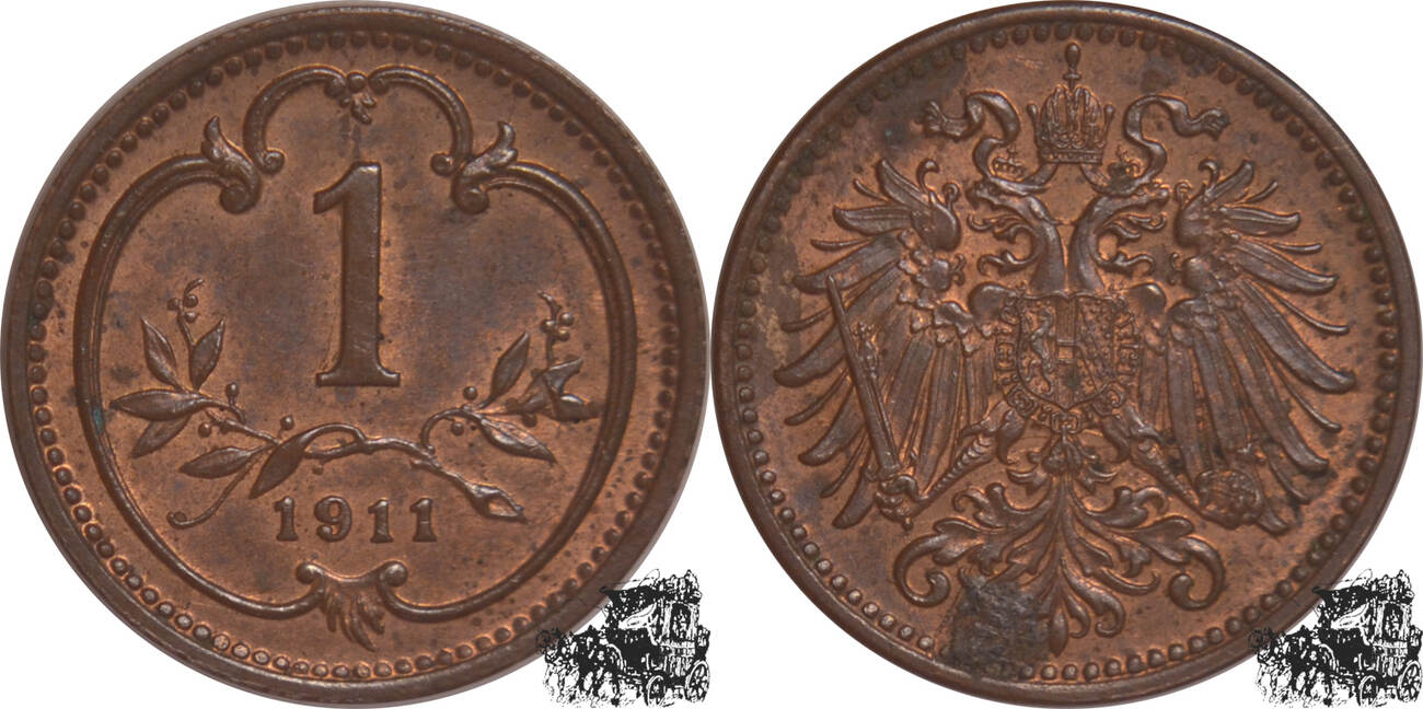 1 Heller 1911 - Österreich f.stplfr. | MA-Shops
