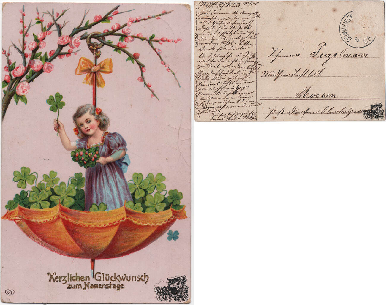 Deutschland Ansichtskarte Herzlichen Glückwunsch zum Namenstage | MA-Shops