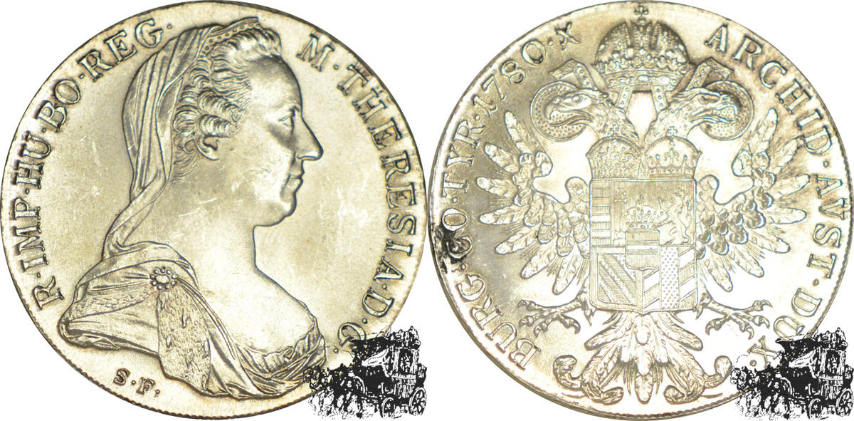 1780 SF 1 Taler 1780 Wien 1945 50 60 F stplfr MA Shops 1780-sf-1-taler-1780-wien-1945-50-60-f-stplfr-ma-shops