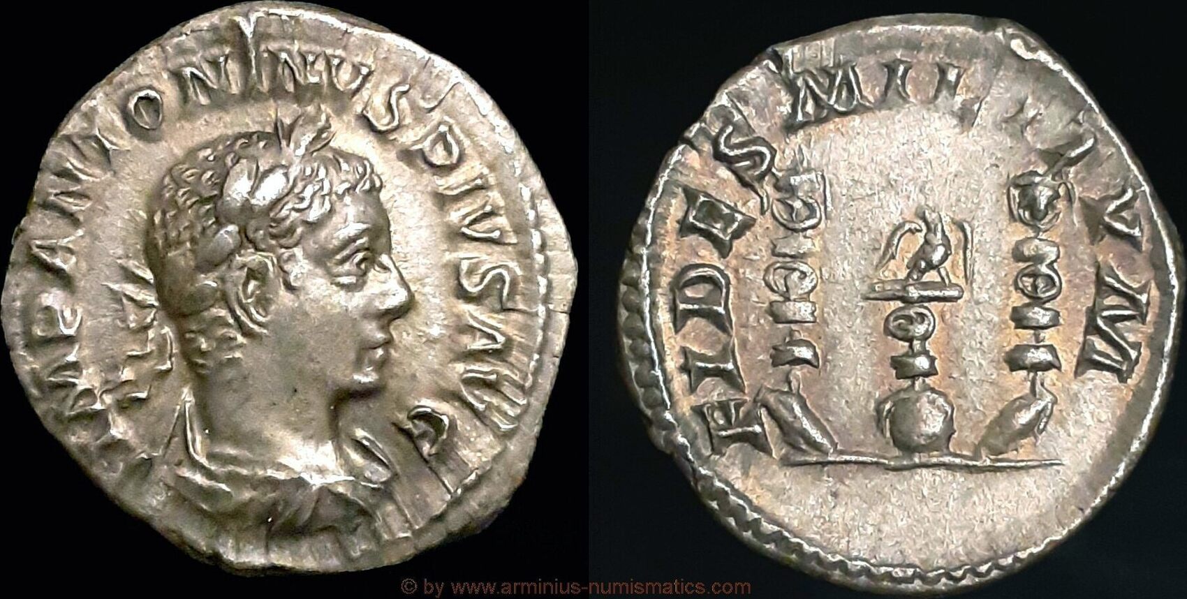 Roman Empire Denar 219-220 n. Chr. Elagabal v-st | MA-Shops
