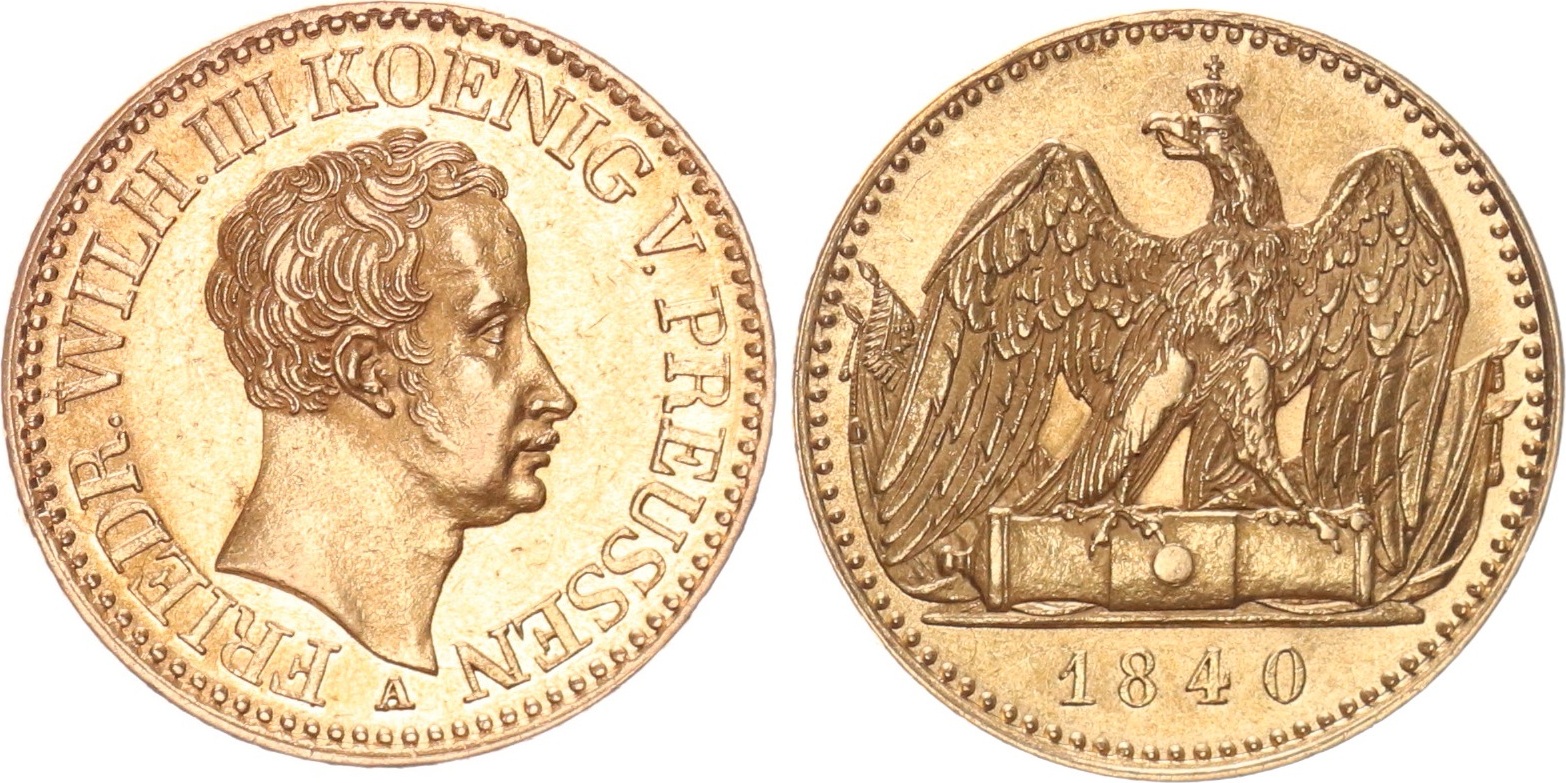 Brandenburg-Preußen Doppelter Friedrichs d´or 1840 Berlin Friedrich ...