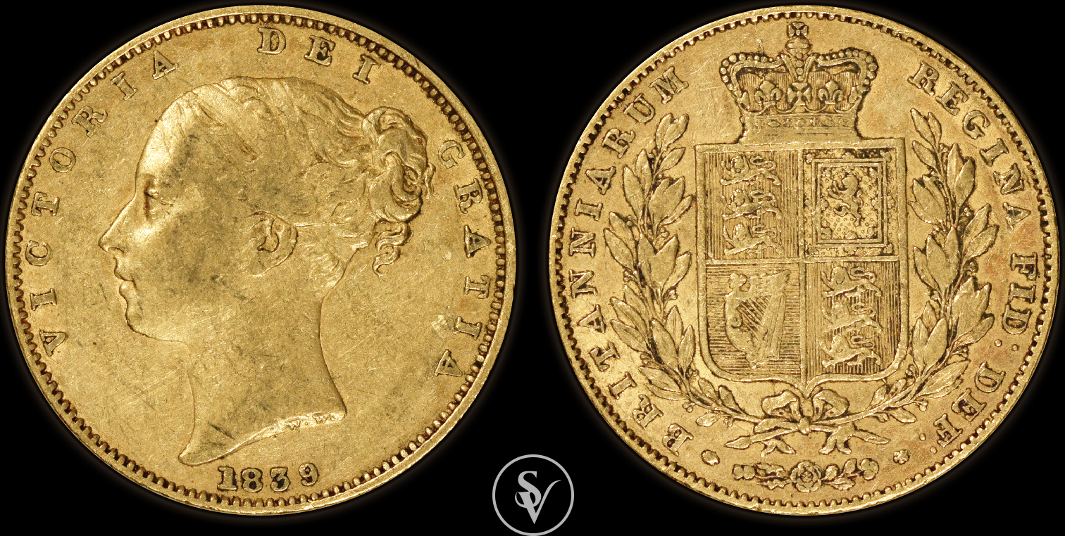 Great Britain 1SOV 1839 Victoria shield | MA-Shops