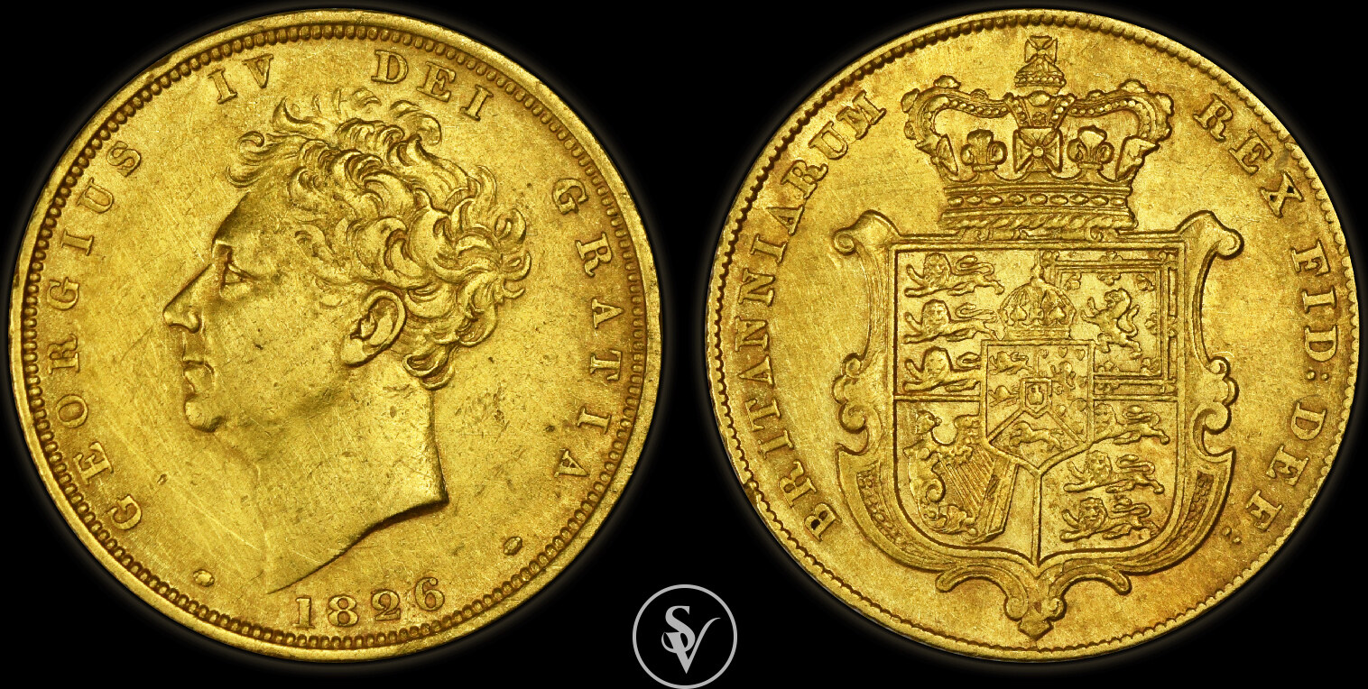Great Britain 1 sovereign 1826 George IV | MA-Shops